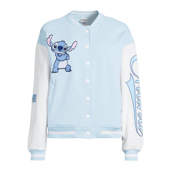 Disney | Jackets & Coats | Disneys Stitch And Angel Bomber Jacket ...